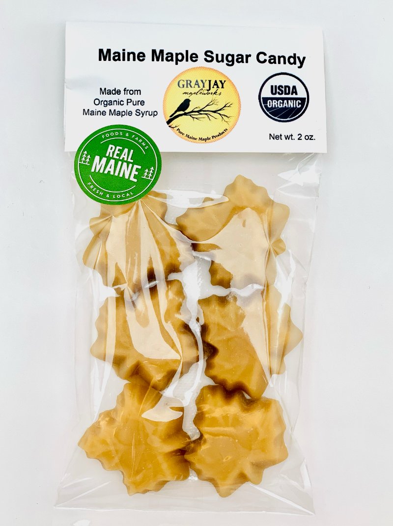 2 oz. Organic Pure Maine Maple Candy | Gray Jay Mapleworks